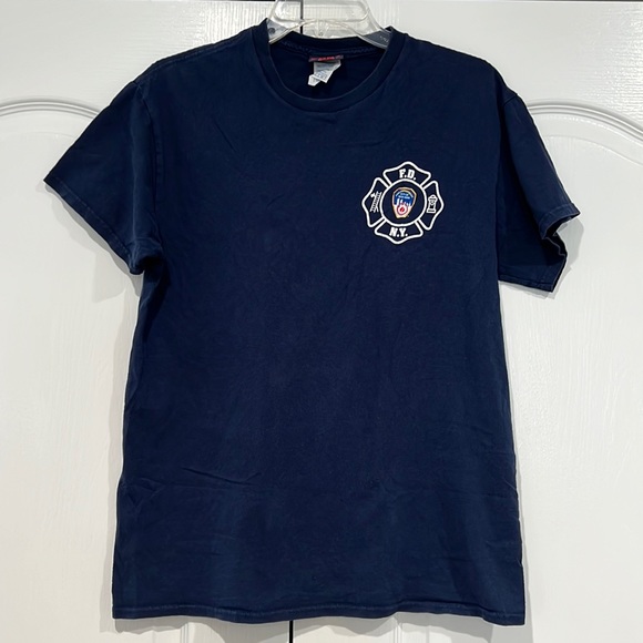 Delta | Shirts | Fdny Fire Department New York City Navy Blue Logo ...